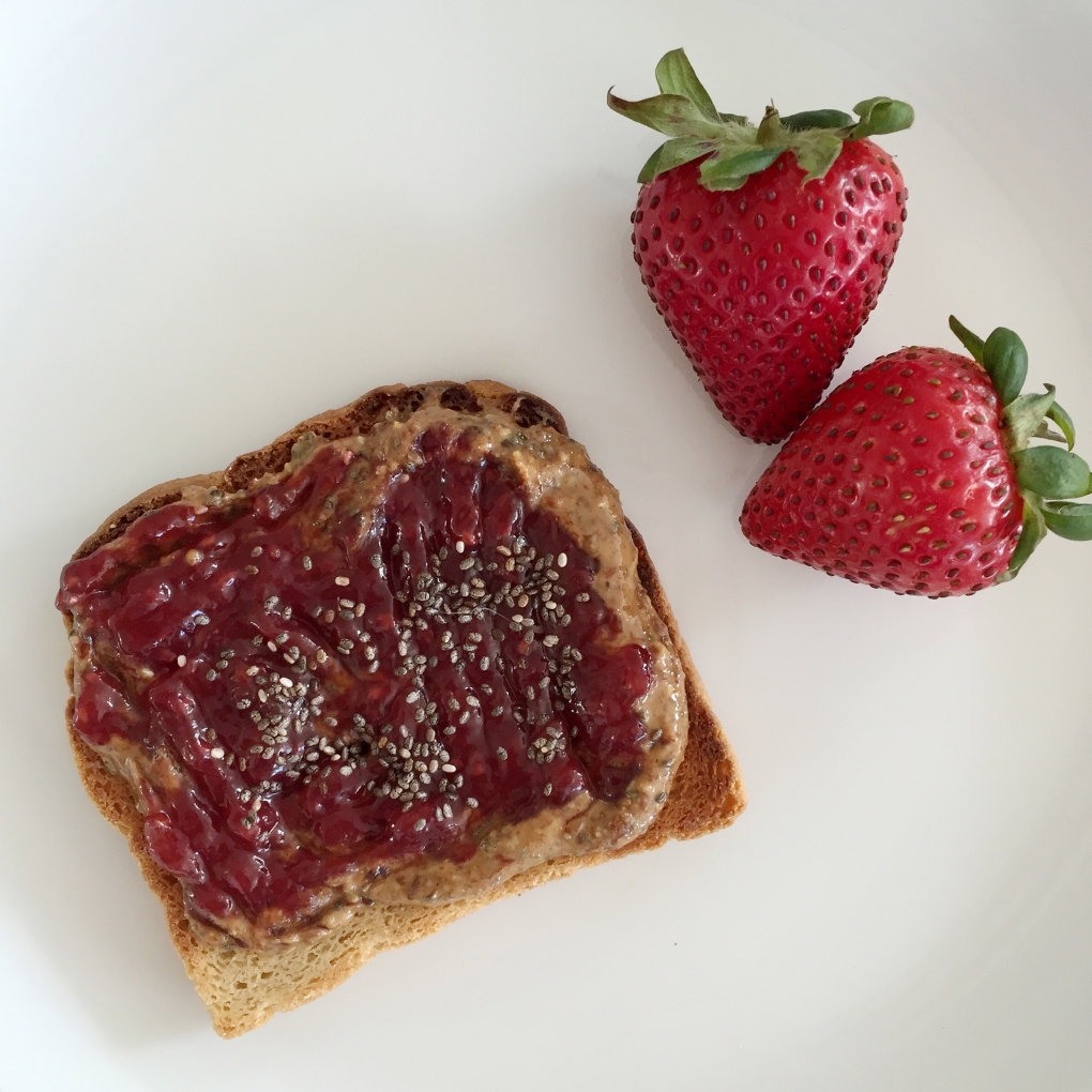 Open-faced PB&J (with superseeds!!) | JOYFETTI