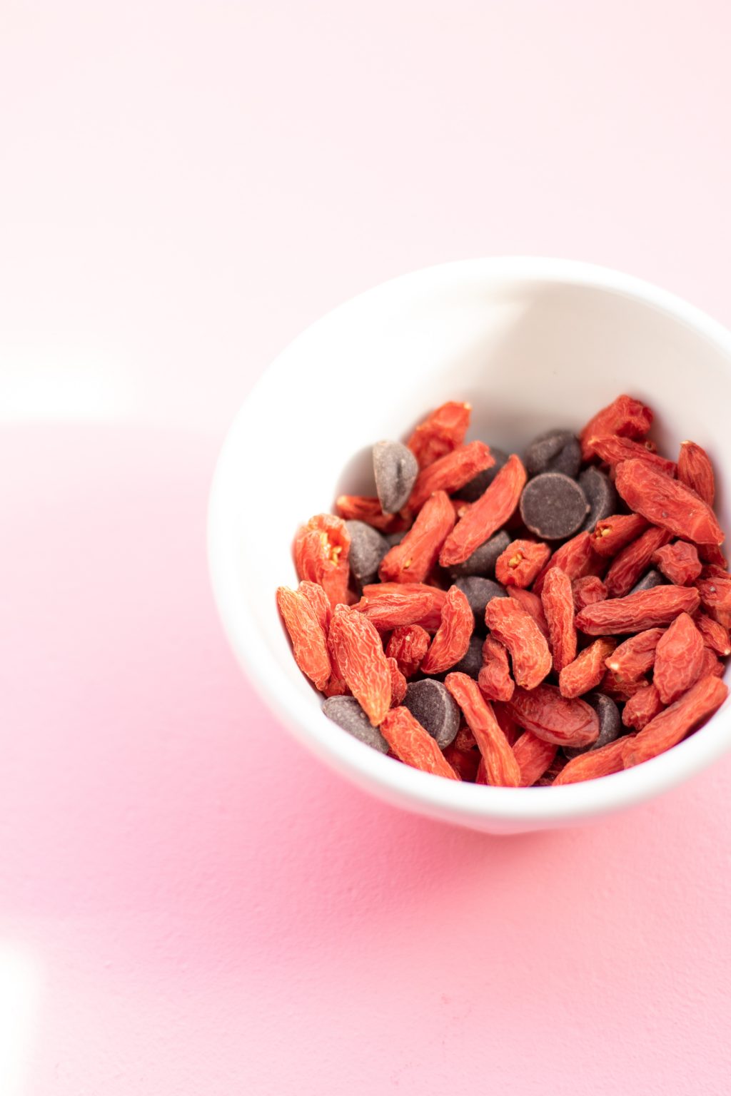 sweet snack: goji berries + chocolate chips | JOYFETTI